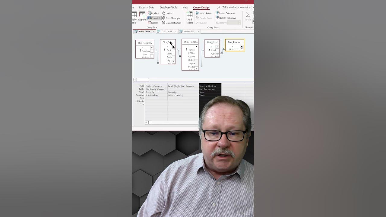 Combining Crosstab Queries in Microsoft Access - YouTube