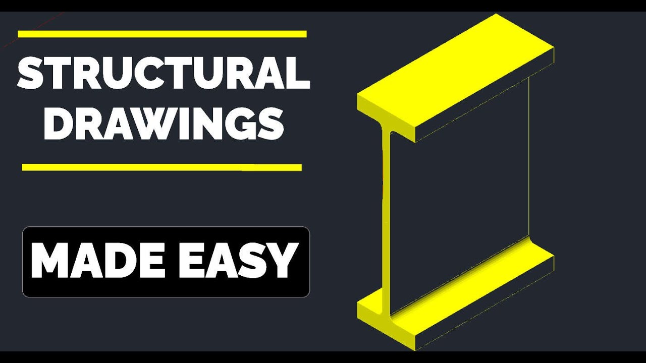 Draw Structural Shapes in CAD - Easy 3-Minute Input - YouTube
