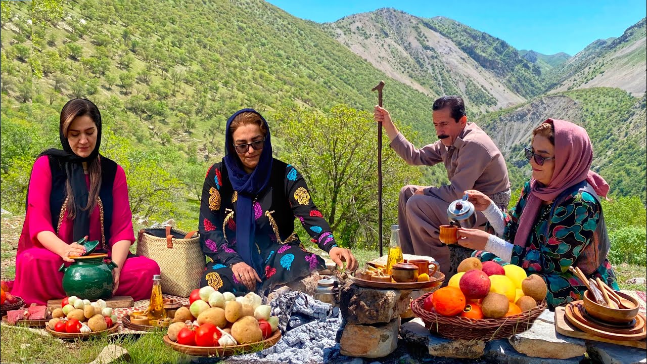 IRAN Village Cooking: 2 DAYS of cooking in our beautiful mountain and ...