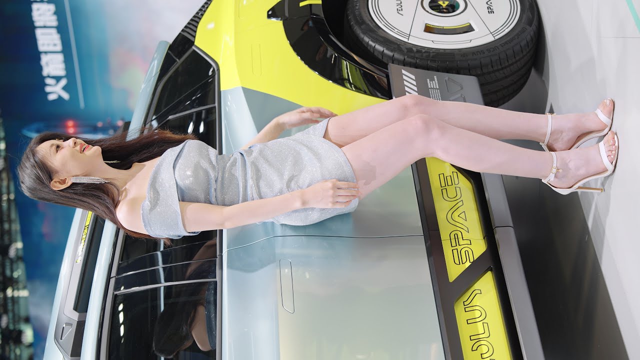 4K 2023廣州車展 레이싱모델 Racing Model Beautiful Chinese Girl 車模抖音網紅隨拍 114 ...