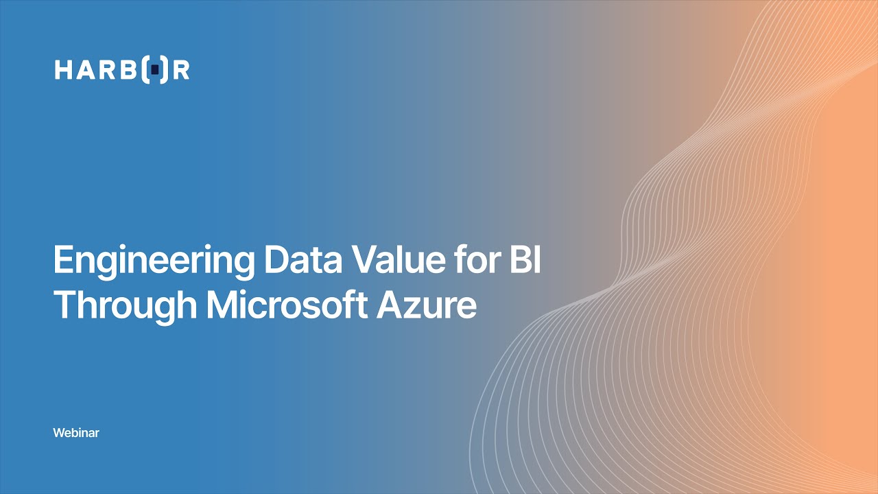 Engineering Data Value for BI Through Microsoft Azure - YouTube