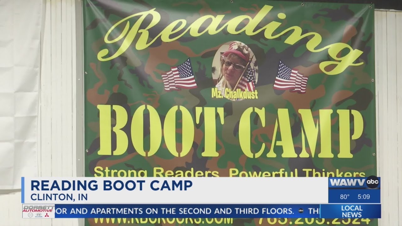 Local students battle through Reading Boot Camp - YouTube
