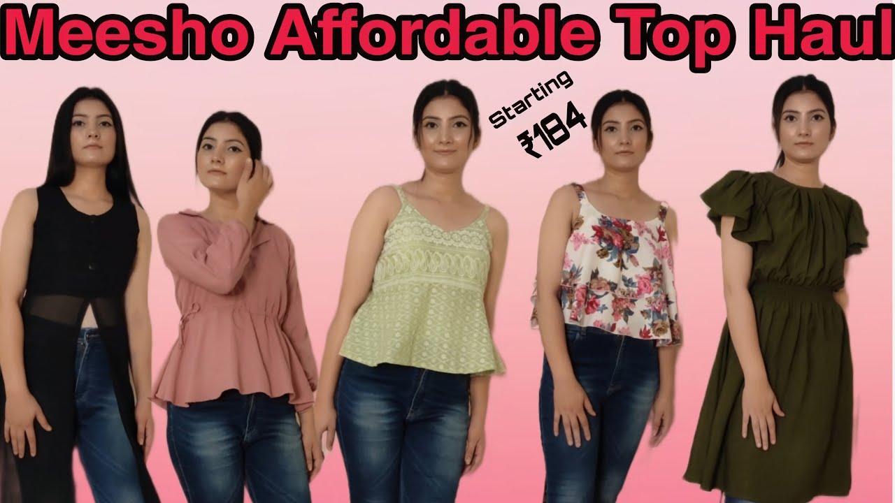 Meesho Top Haul||सबसे सस्ते Top|| Affordable Meesho Tops Review ...