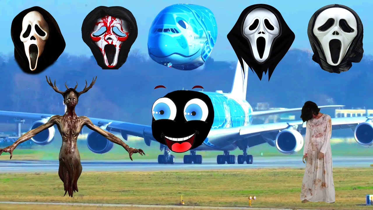 Horror Danger Face plane Funny Ghost Video | scary ghost video short ...