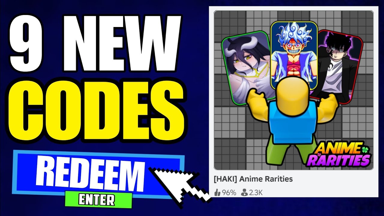 ROBLOX ANIME RARITIES CODES 2024!! | BE QUICKLY | HAKI - YouTube