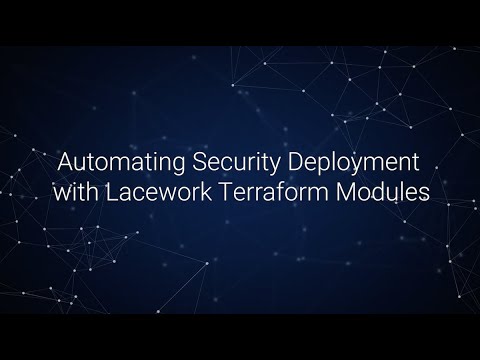 Lacework Terraform Integration - YouTube