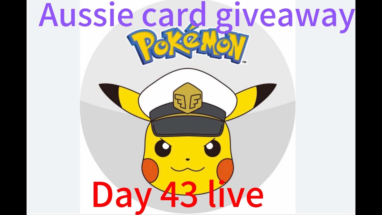 Aussie Pokemon card giveaway everyday LIVE day 43 opening surging ...