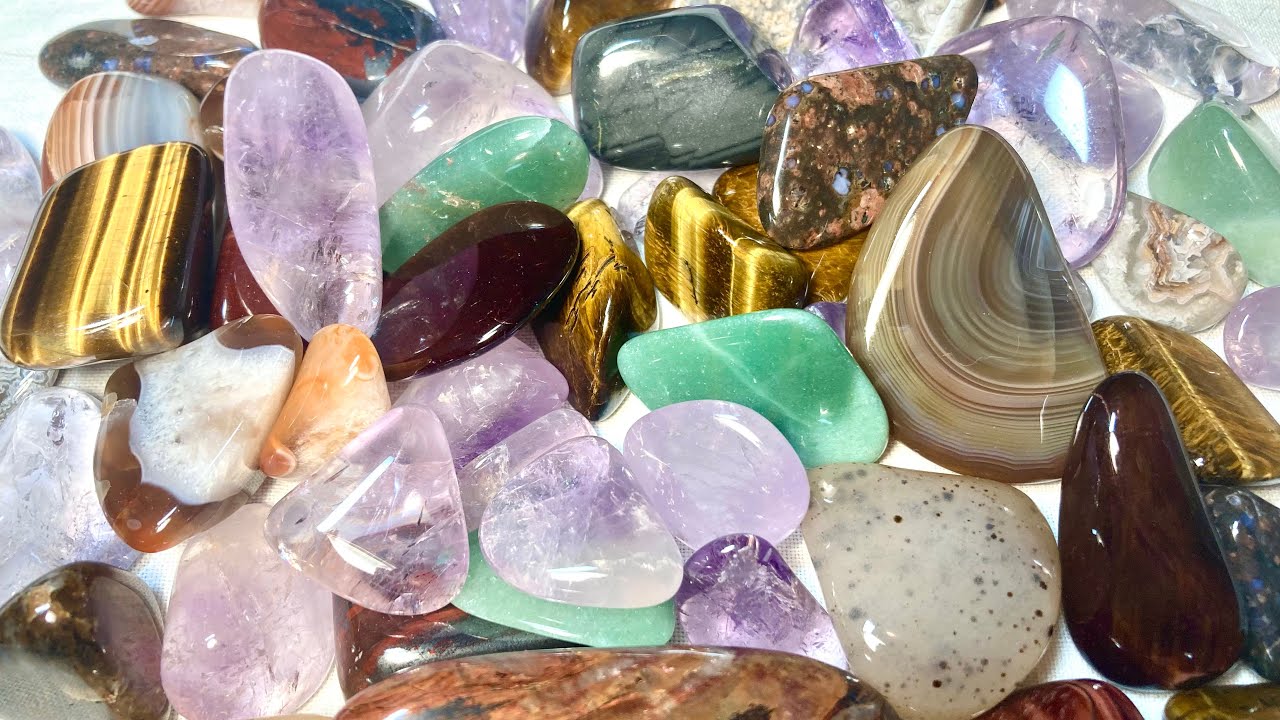 A Really Colorful Batch of Tumbled Rocks - YouTube