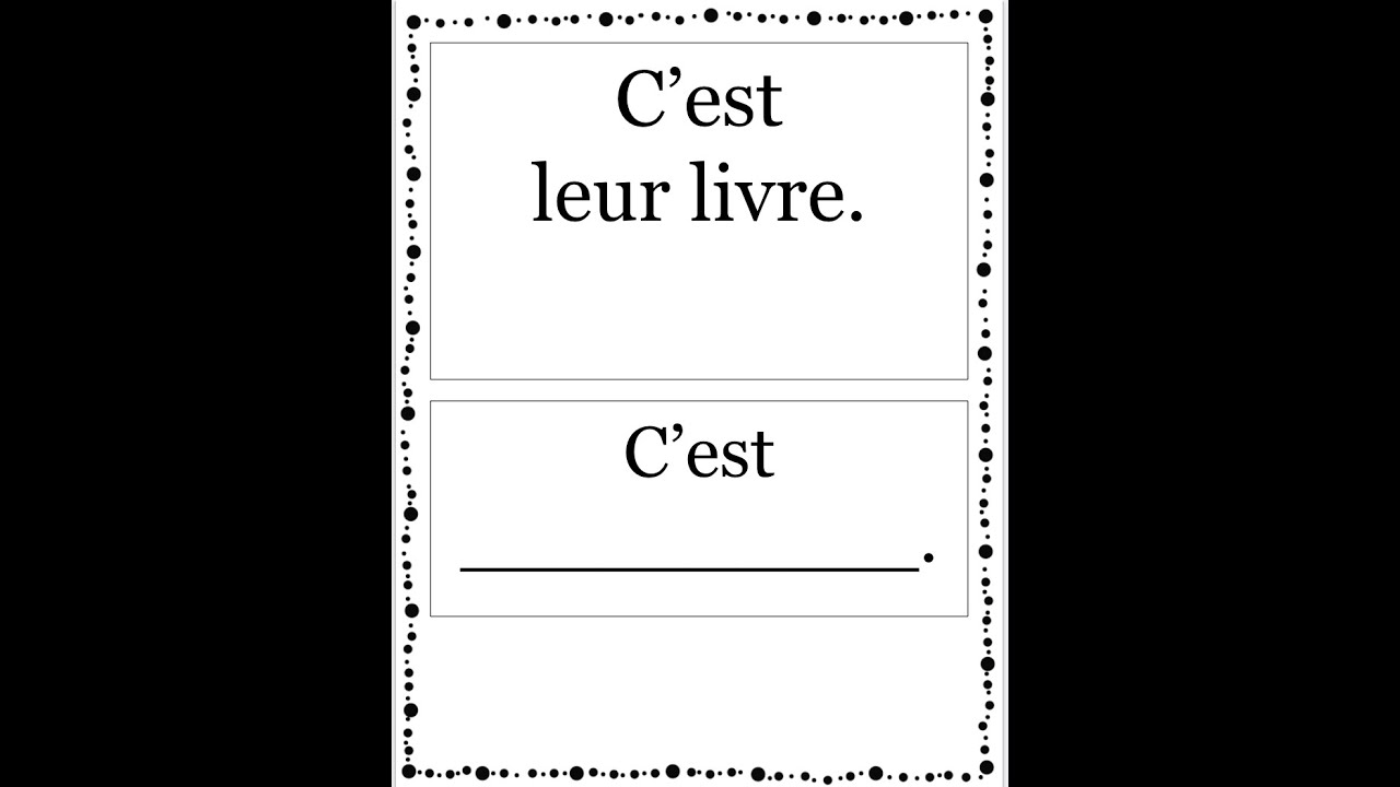 French Possessive Pronouns - Mini French Lesson - YouTube