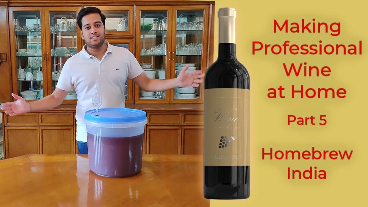How to Make Professional Wine at Home | Part 5: Straining Skins and ...