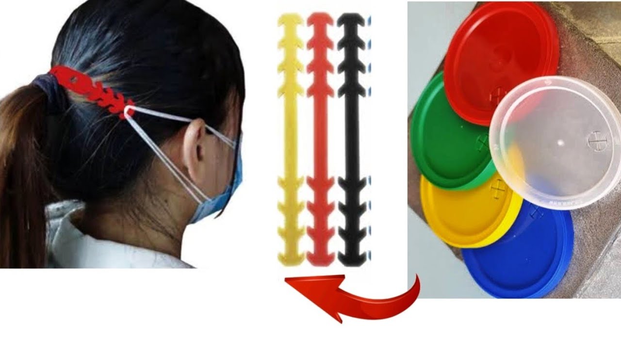 Ear protect mask straps making with waste 3 DIY ideas - YouTube