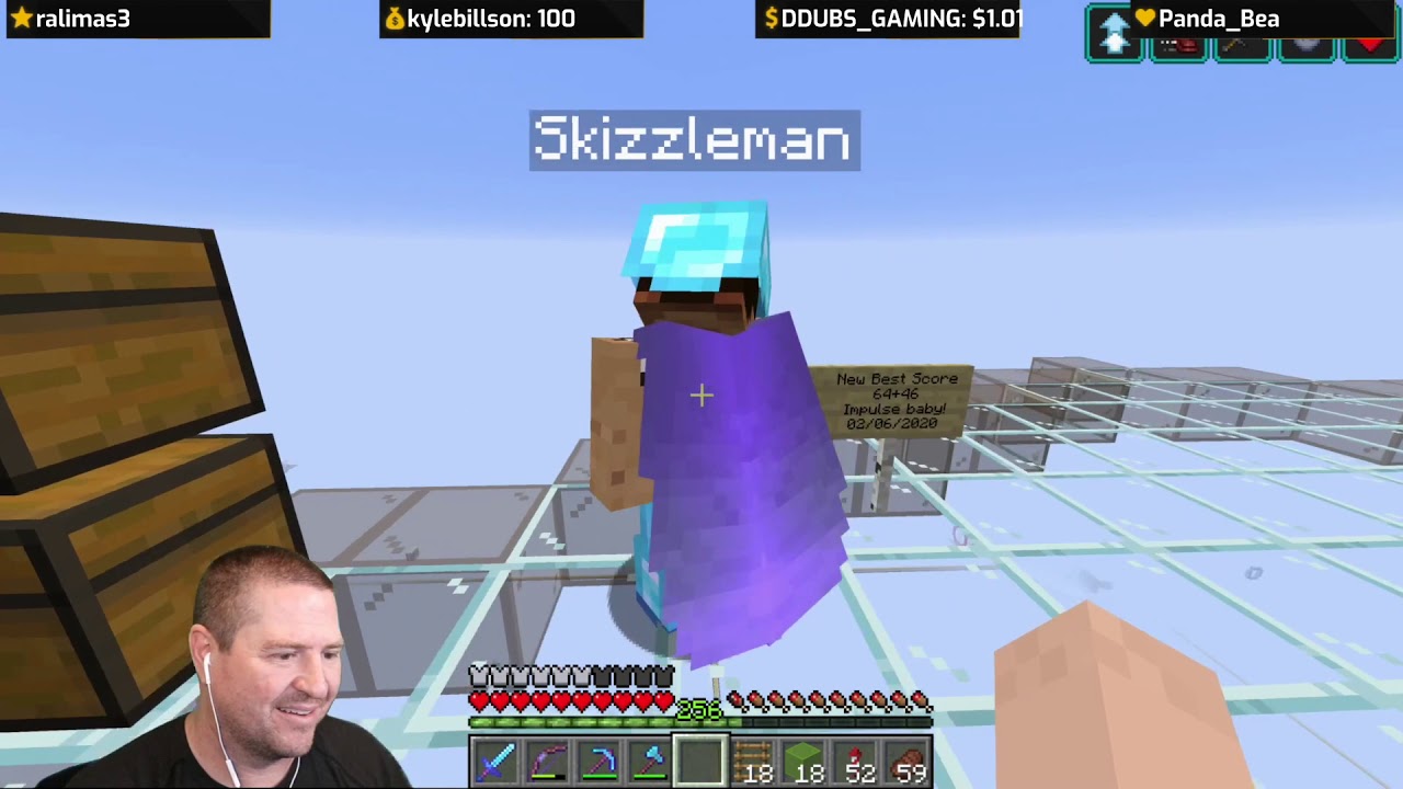 02/07/2020 - Skyblock In Minecraft 1.15 w/ Skizzleman! (Stream Replay ...