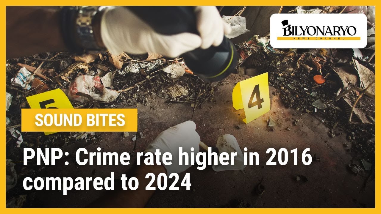 PNP: Crime rate higher in 2016 compared to 2024 - YouTube