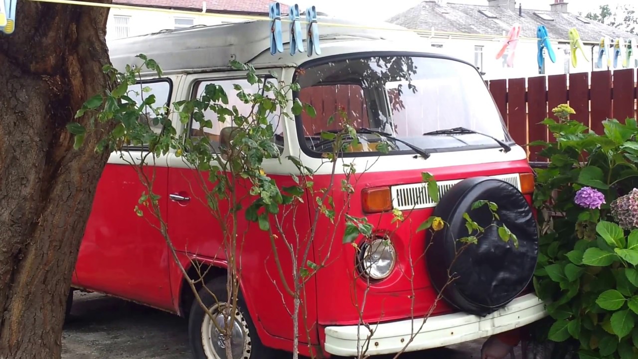 VW Type 2 Bay Window Red Camper Van 1 - YouTube