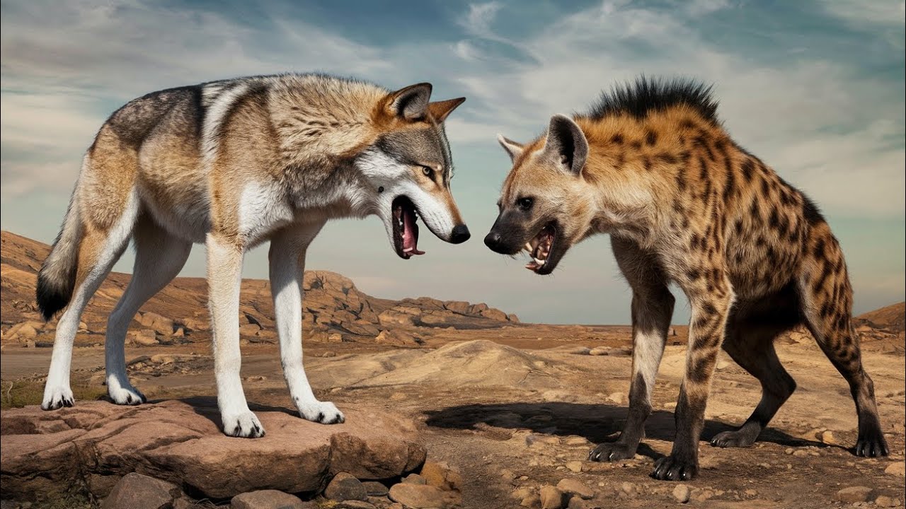 Wolves vs Hyenas | A Clash of Apex Predators - YouTube