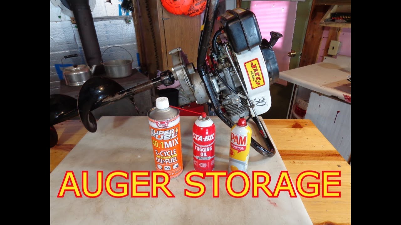 Ice Fishing - Power Auger Storage Tips - YouTube