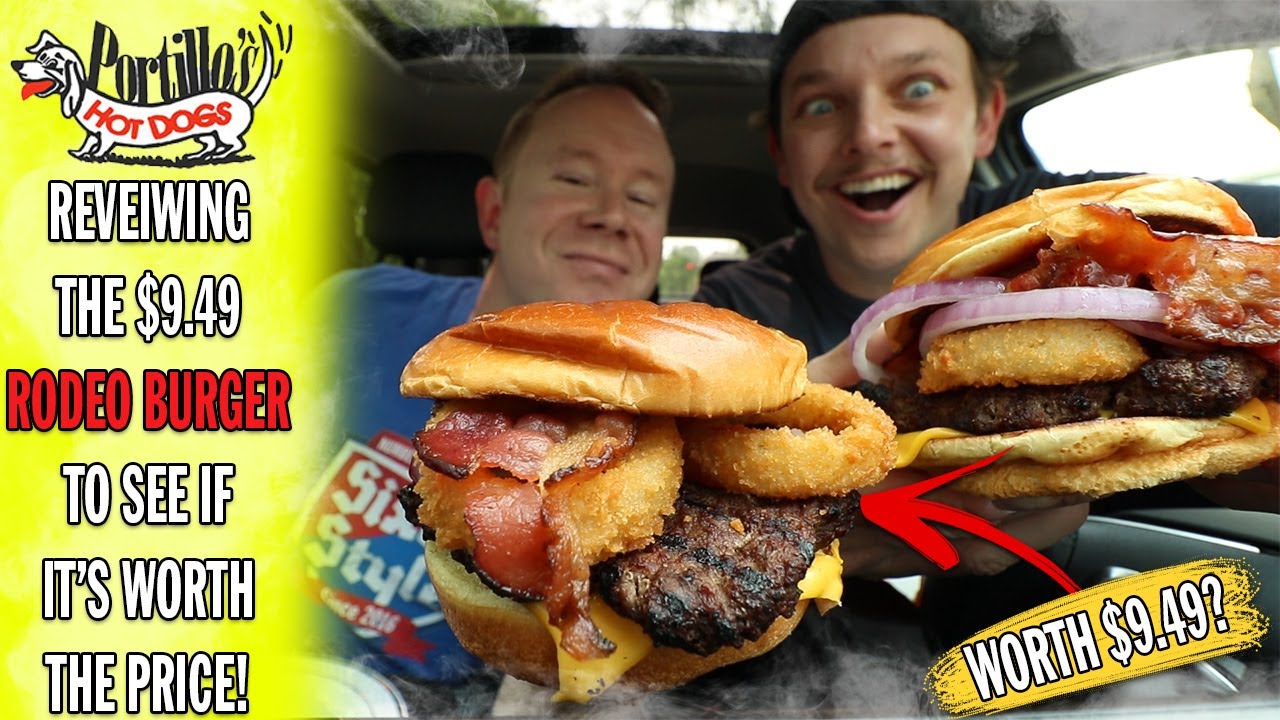 Trying Portillo's Rodeo Burger To See If It's Worth $9.49 | Number Six ...