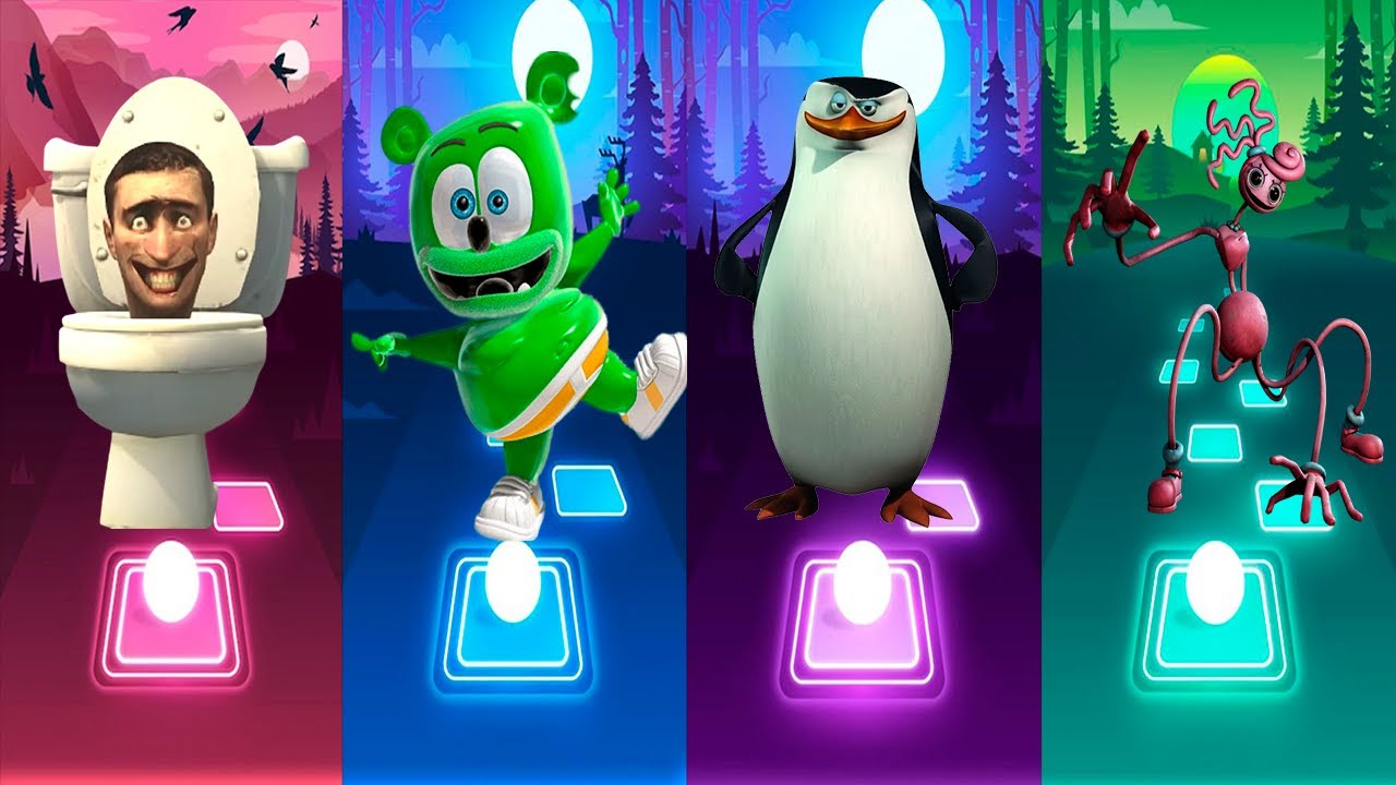 Skibidi Toilet 🆚Gummy Bear 🆚Madagascar 🆚Mommy Long Legs⎹ 🎶 Who Is Best ...