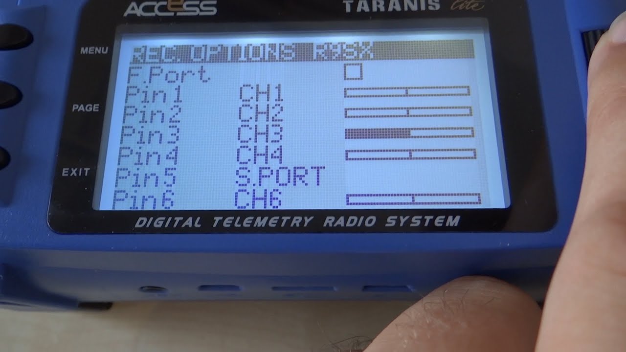 frsky r9 sx " receiver options " opentx 2.3.9 update - YouTube