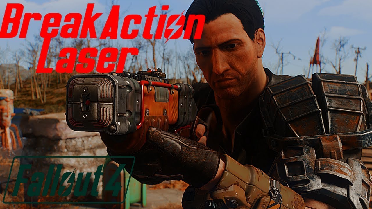 FALLOUT 4 - CROSS BREAK ACTION LASER - WEAPON MOD - BY Niero - YouTube