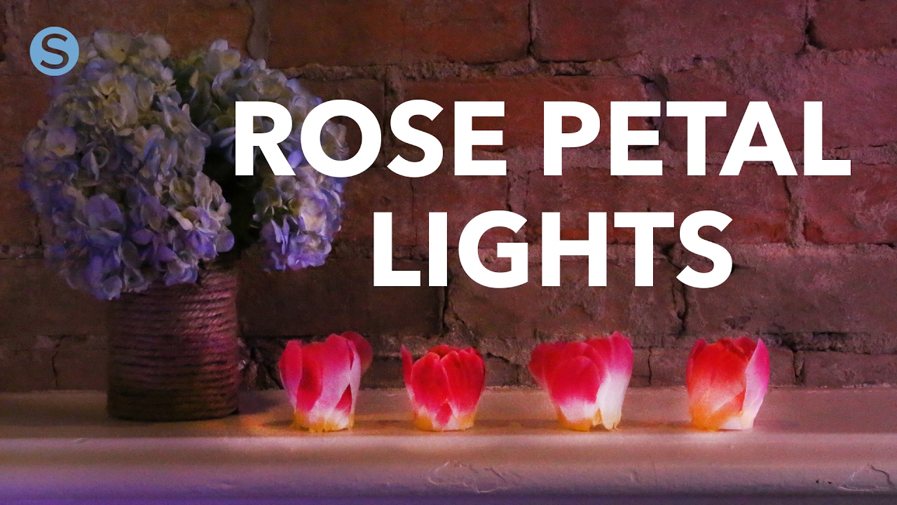 How To Make DIY Flameless Rose Petal Tea Lights | Simplemost - YouTube