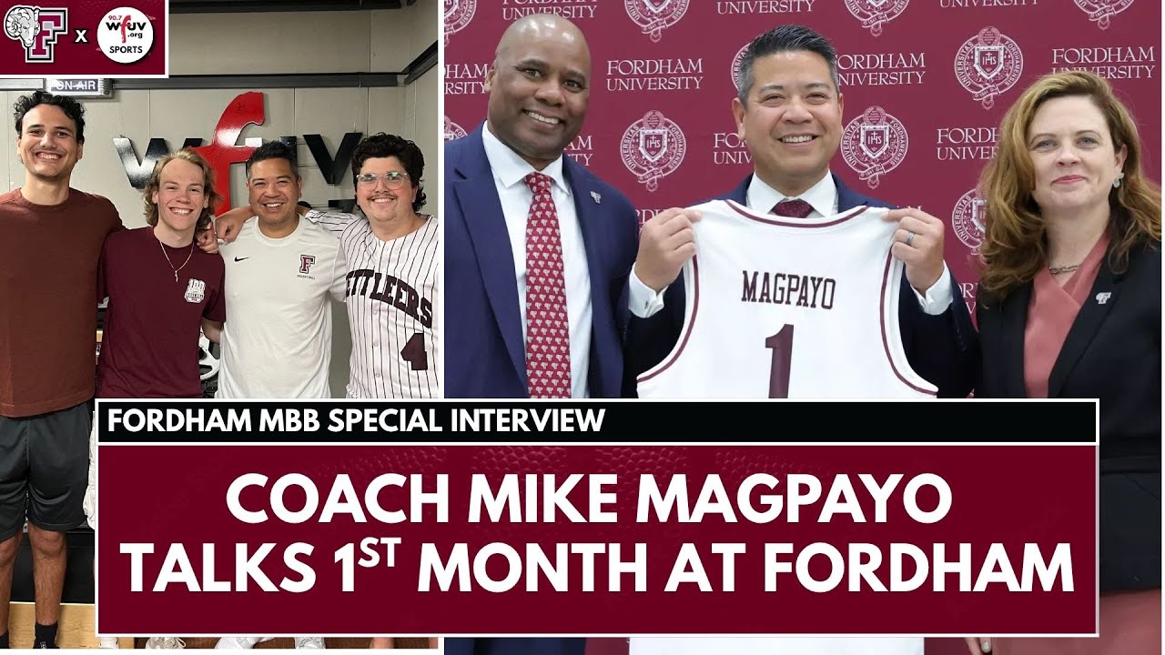 Fordham MBB Exclusive Interview: Mike Magpayo Visits WFUV Studios - YouTube