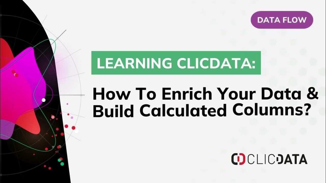 Build new calculated columns directly in your Data Flows with SQL | ClicData - YouTube