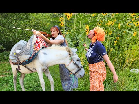 Two CRAZY Village Girls Went WILD!😂💦Their Bath Turned Into TOTAL CHAOS!#rural 