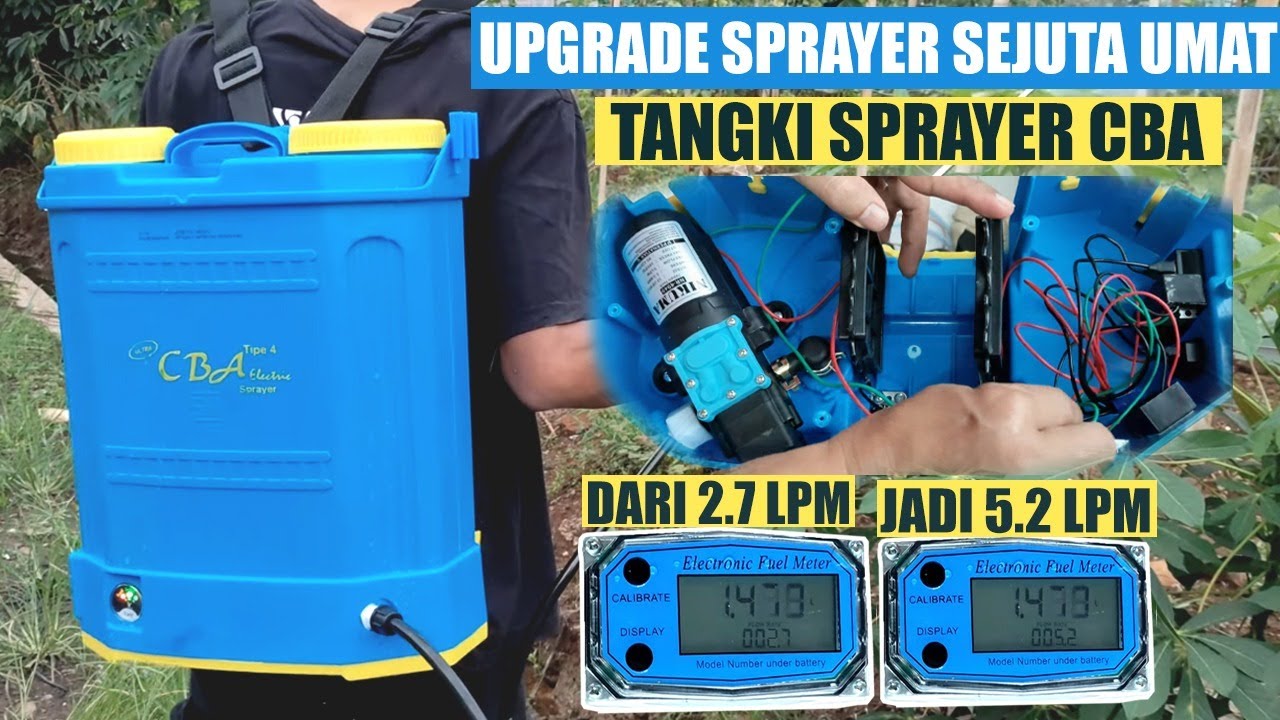 Review Tangki Sprayer Elektrik CBA Tipe 4 Original VS Upgrade dinamo ...