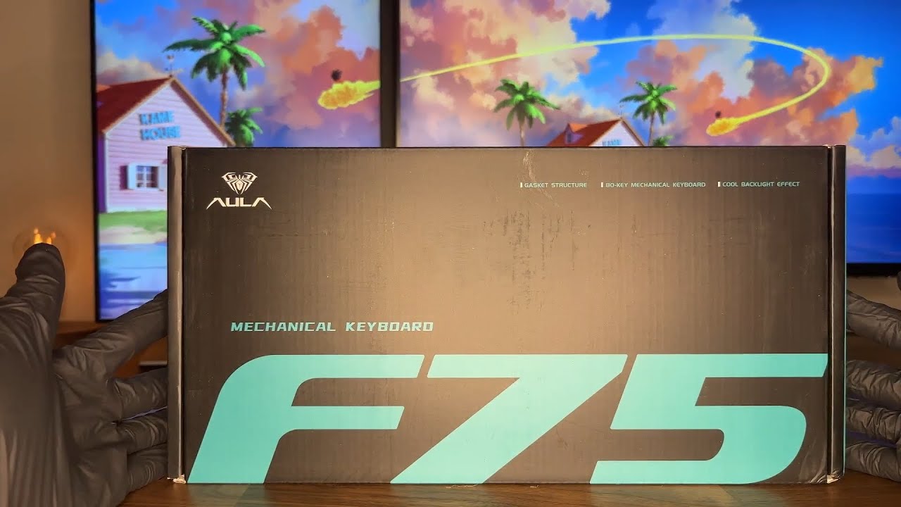 AULA F75 Pro Wireless Mechanical Keyboard ASMR Unboxing - YouTube