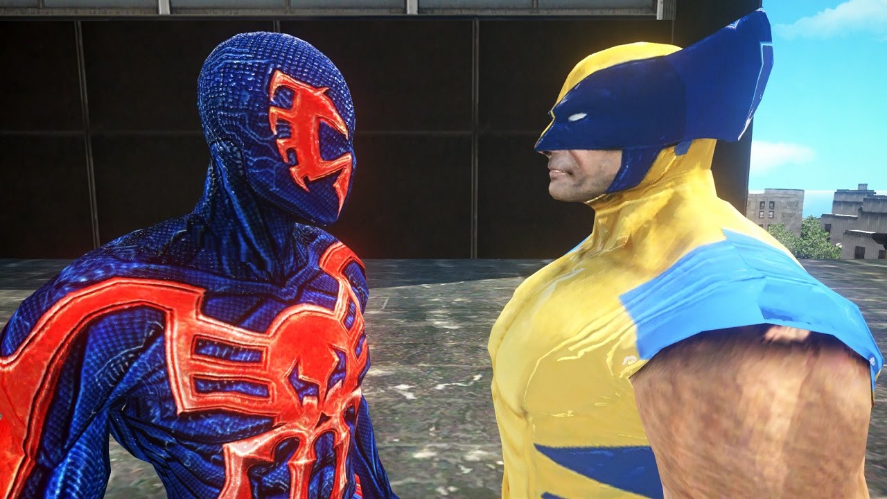 Spiderman 2099 vs Wolverine - Epic Battle - YouTube