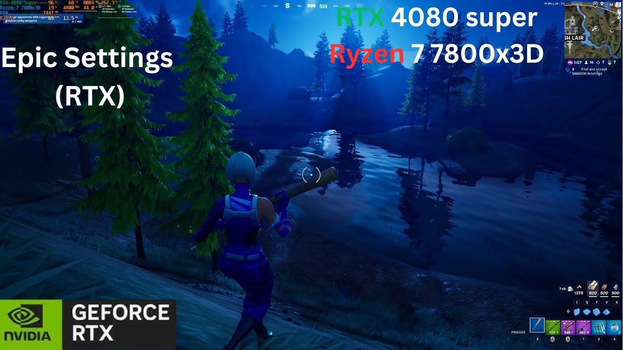 Ryzen 7 7800X3D + Rtx 4080 Super Fortnite Chapter 5 Season 2| BR ...