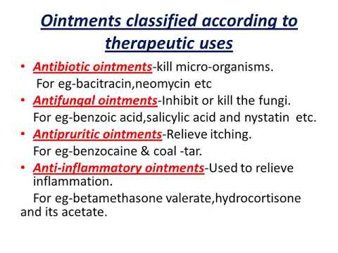 Ointments and types of ointments - YouTube