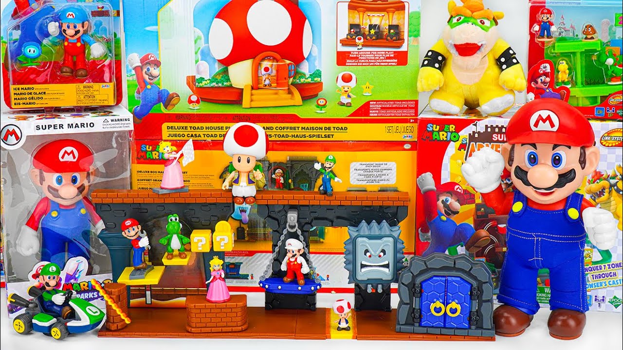 Super Mario Bros Unboxing Toys Review 💥 World of Nintendo Super Mario ...