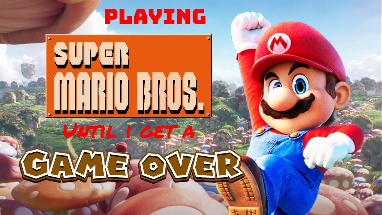 Playing the ORIGINAL Super Mario Bros 1985 Game until i get a Game Over ...