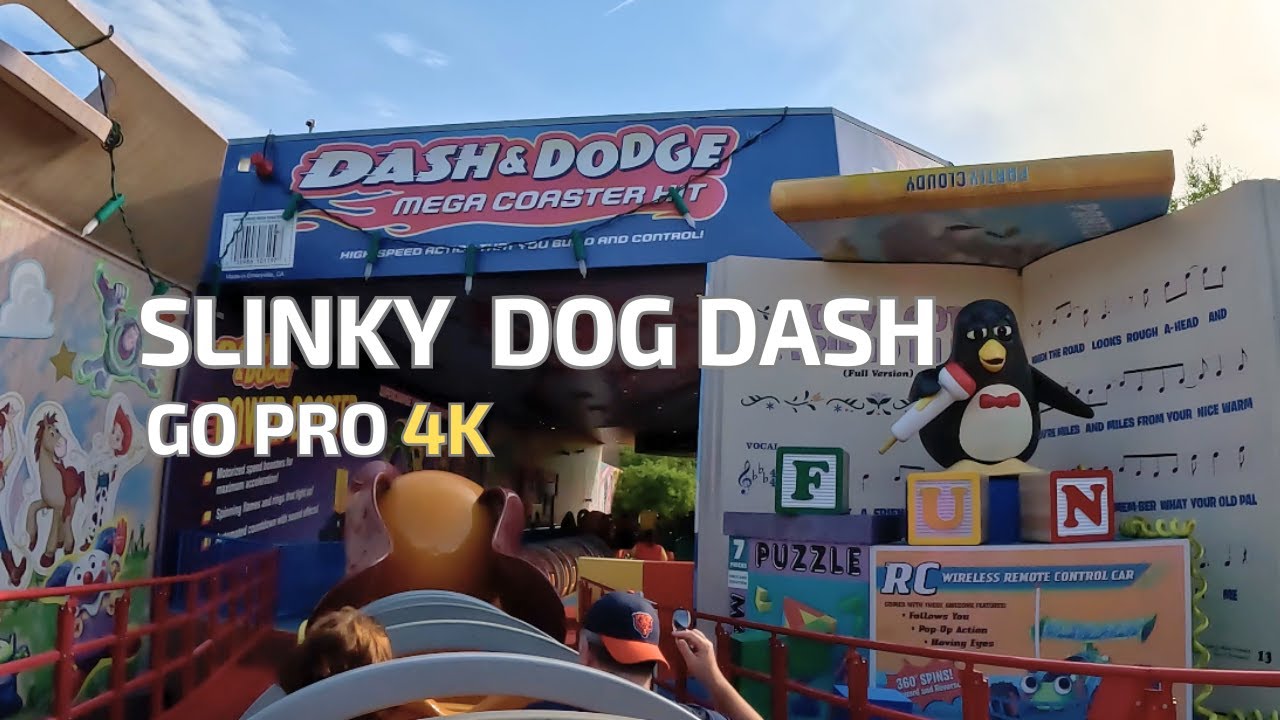 Slinky Dog Dash 4K - Toy Story Land - Disney's Hollywood Studios - YouTube