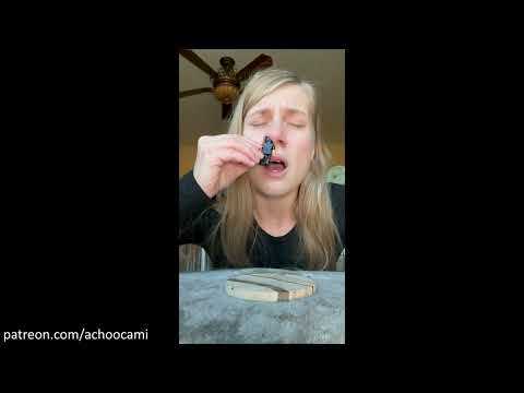 Giantess Cami meets tiny human 🤧 [Powerful sneezes][Snot & Mucus]