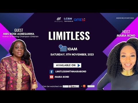 Bose Agbesanwa on LIMITLESS with Maria Bond