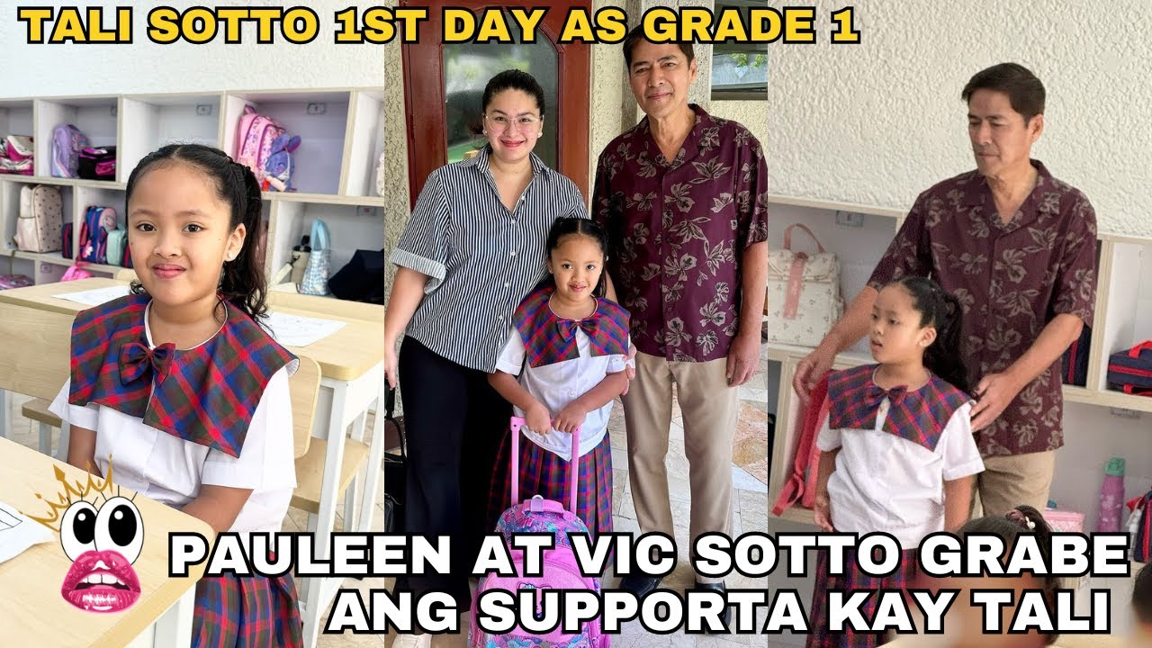 PAULEEN LUNA and VIC SOTTO GRABE ang SUPPORTA kay TALI SOTTO sa 1ST DAY ...