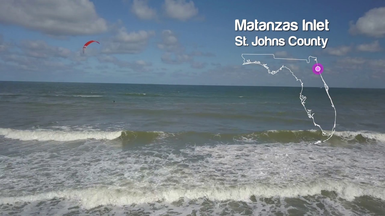 Florida Travel: Kiteboarding at Matanzas Inlet - YouTube