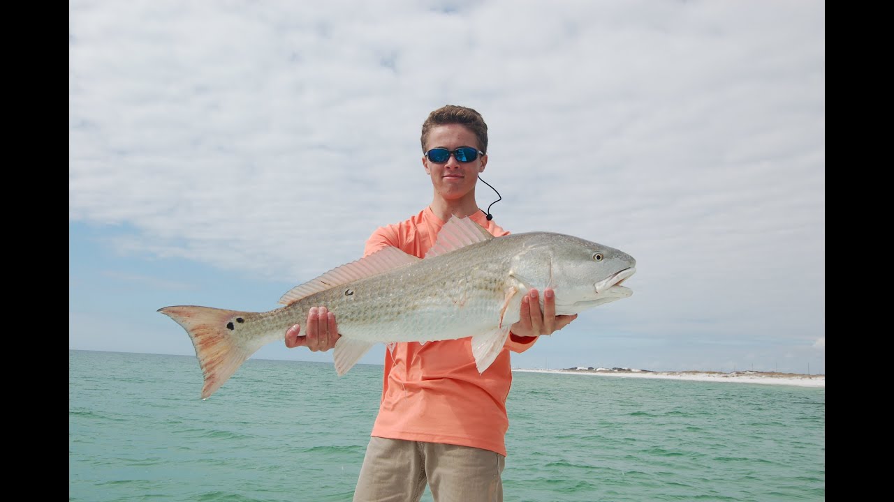 38'' Redfish in Destin, FL - YouTube
