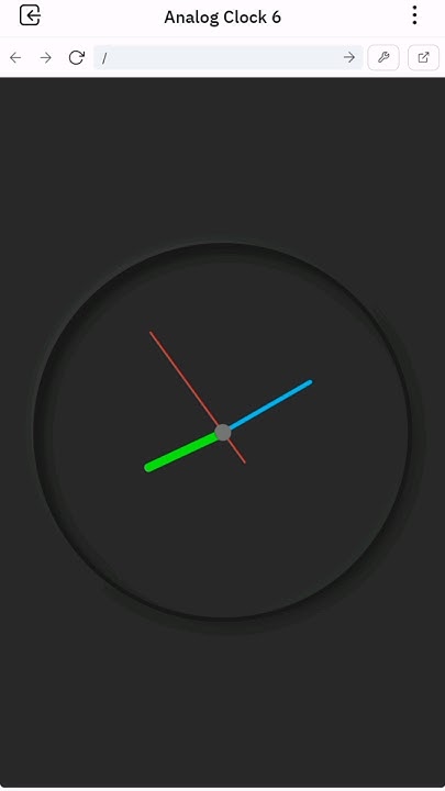 Analog Clock 6 | Mini Program | Web Suite Mini Program | Web Development Mini Program - YouTube