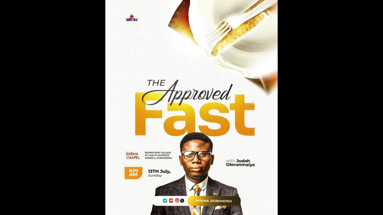THE APPROVED FAST || Sunday Service || 13th July, 2025. - YouTube