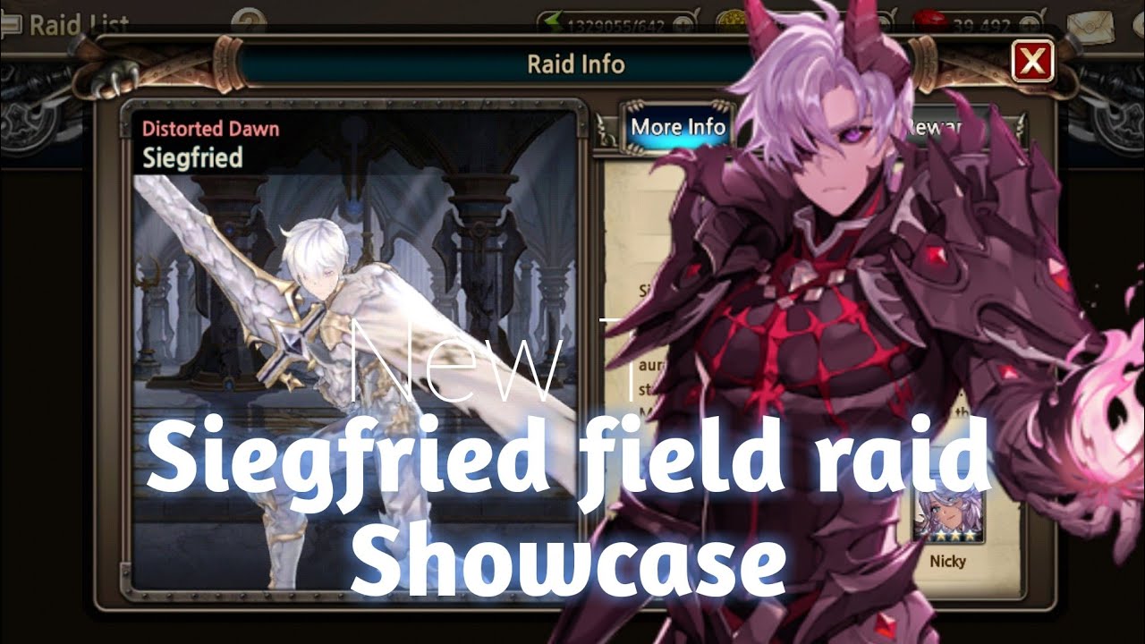 King's raid: Siegfried field raid stage 1 - YouTube