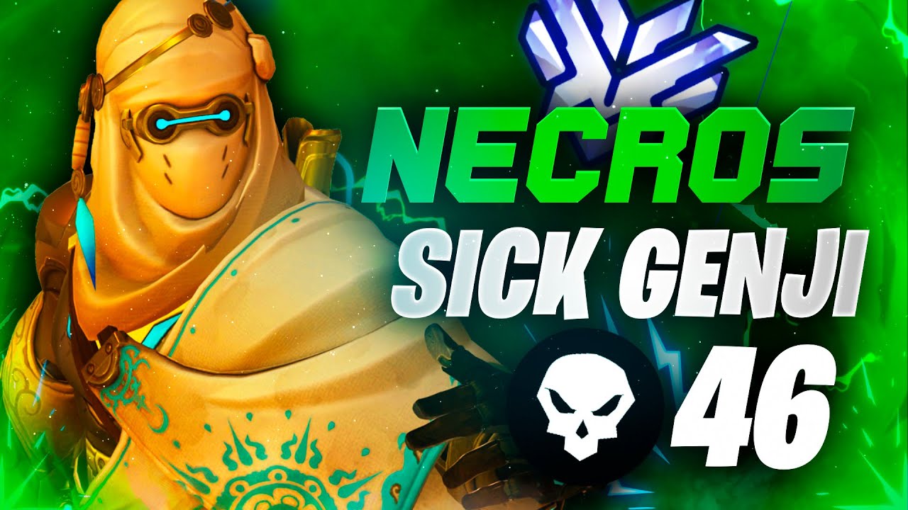 Necros Best Genji gameplay Ever - 46 elims! POTG! [ Overwatch Season 33 ...