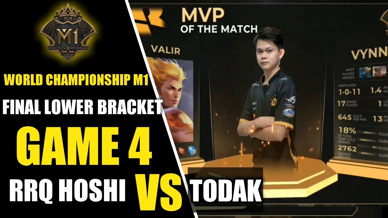 GAME 4 | RRQ VS TODAK | MLBB WORLD CHAMPIONSHIP 2019 M1 - YouTube
