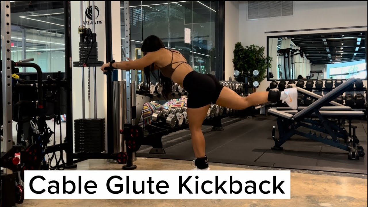 Cable Glute Kickback - Glute - YouTube