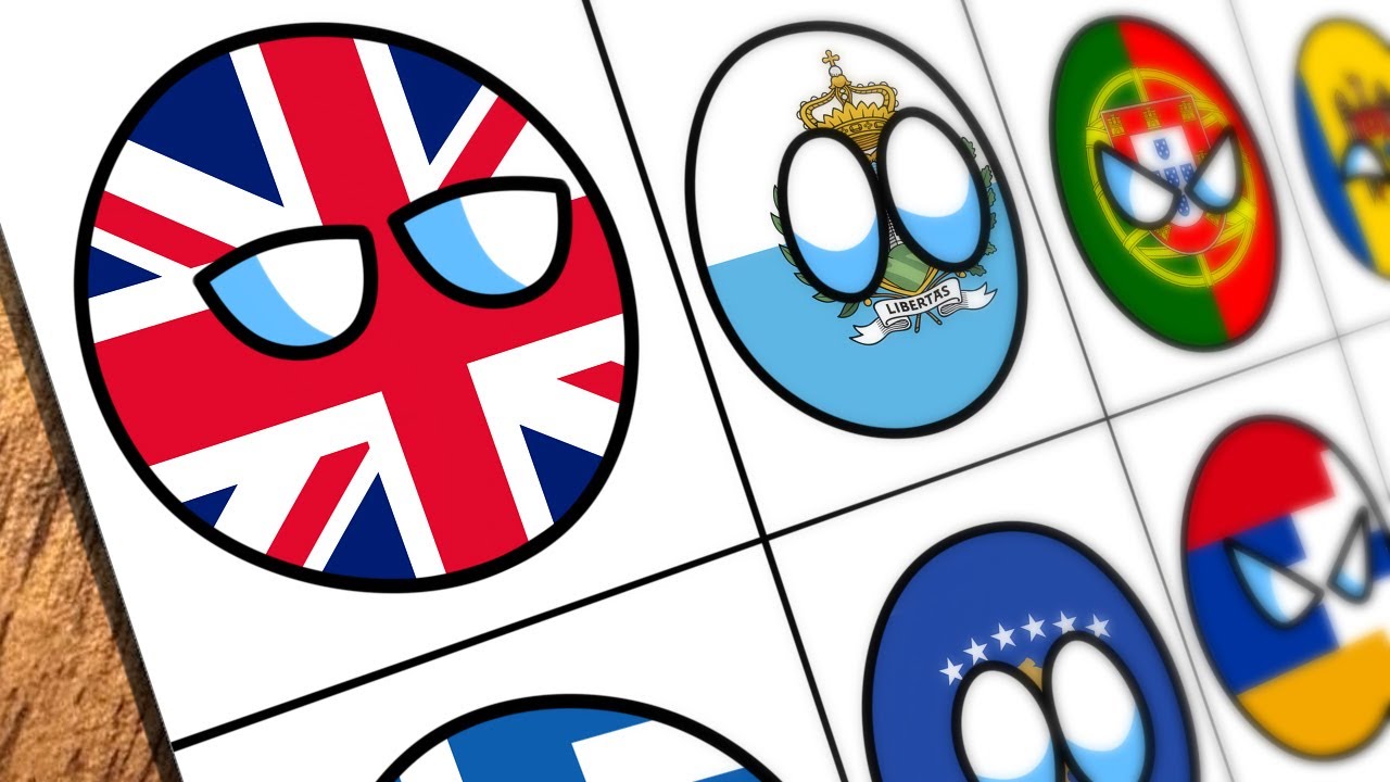 Drawing EUROPEAN COUNTRYBALLS / How to draw COUNTRYBALLS - YouTube