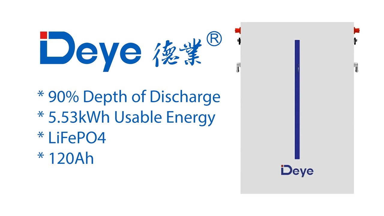 Deye 6.14kWh Lithium Ion Battery: Unboxing - YouTube