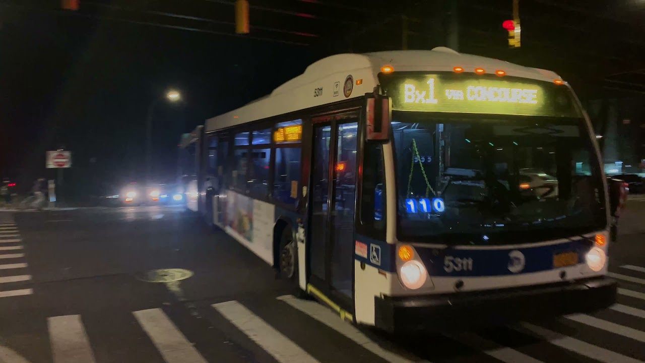 MTA NYC Bus: Bx1 LTD, Bx2 , and Bx28 Action at Mosholu Parkway/Jerome ...